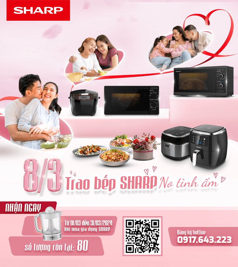 8/3 Trao Bếp Sharp No Tình Ấm | SHARP Vietnam